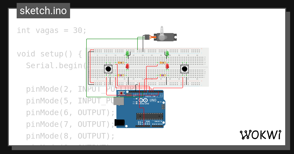 Cancela Wokwi Esp32 Stm32 Arduino Simulator