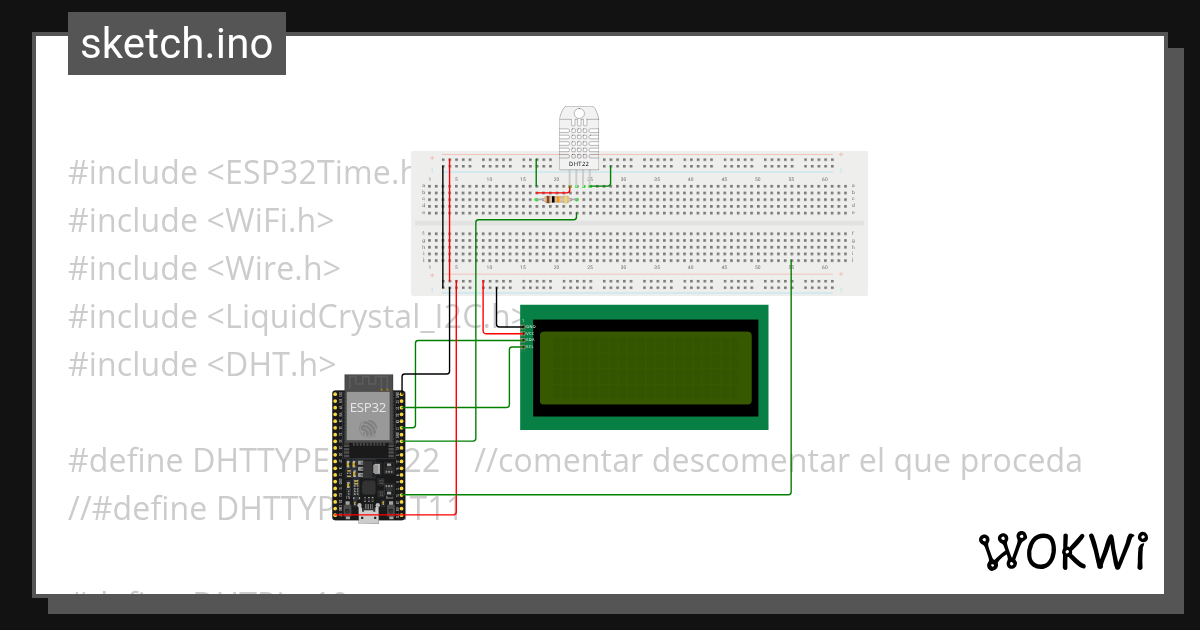 ESP32_RTC_DHT22 - Wokwi ESP32, STM32, Arduino Simulator