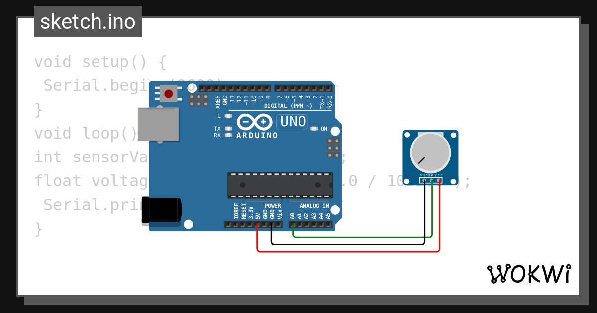 P034 Lectura Analogica Wokwi Esp32 Stm32 Arduino Simulator