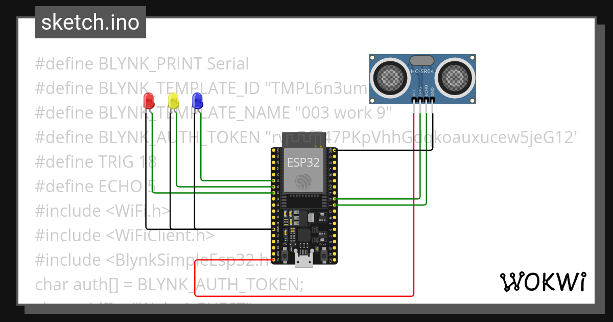 work 9 - Wokwi ESP32, STM32, Arduino Simulator