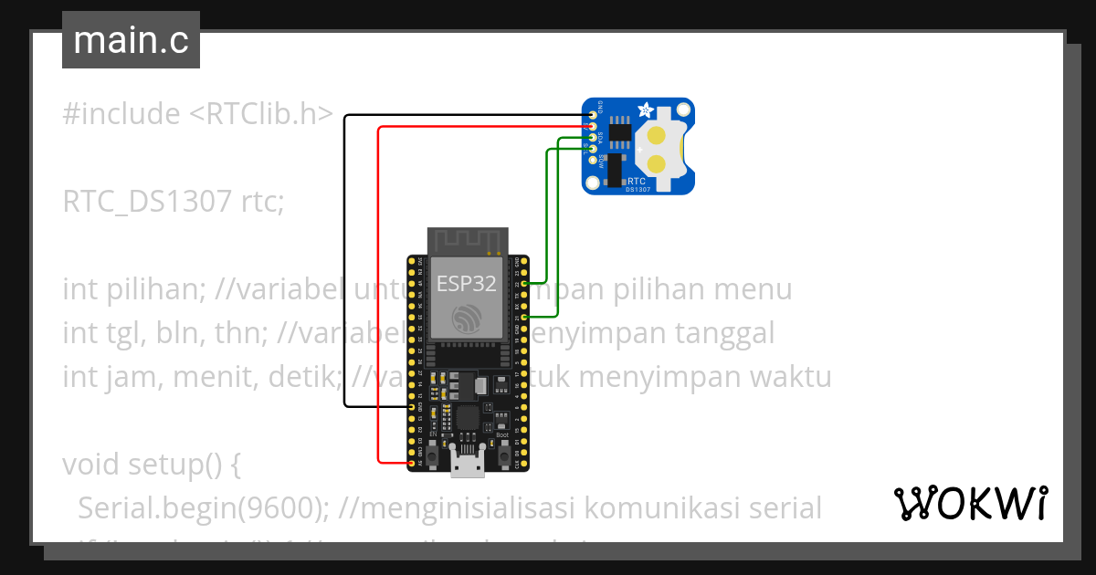 rtc ALDY HYSAM ALIANDI TUGAS SESI 13 - Wokwi ESP32, STM32, Arduino Simulator