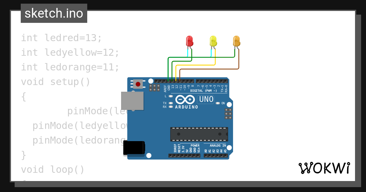 Lampu Kelap Kelip Wokwi Esp32 Stm32 Arduino Simulator 