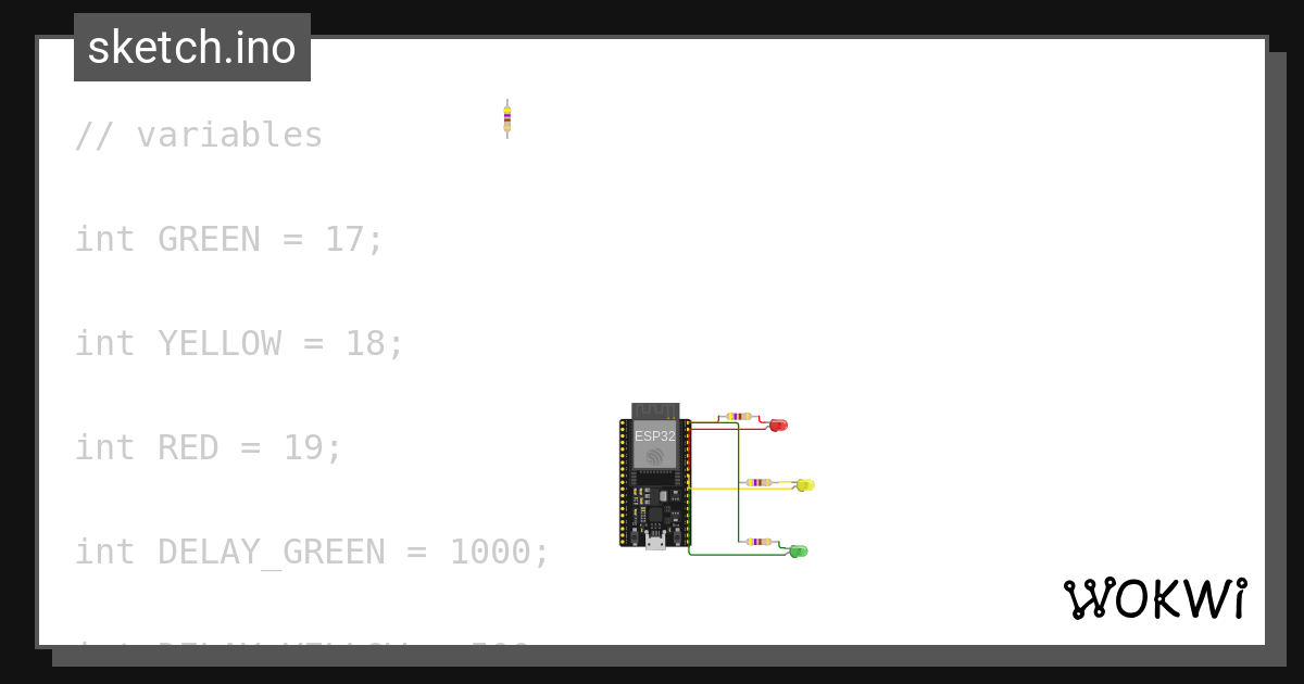 Tantangan 1 Wokwi Esp32 Stm32 Arduino Simulator