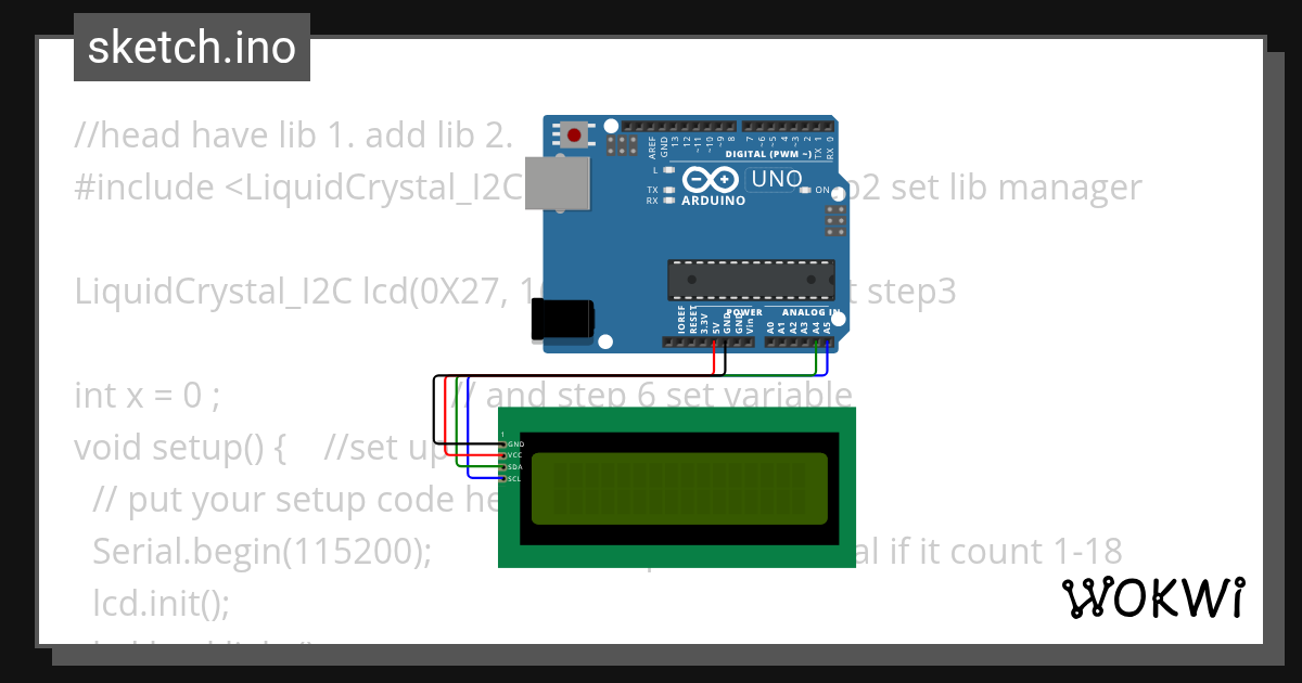 prj22-LCDcount Copy fla - Wokwi ESP32, STM32, Arduino Simulator
