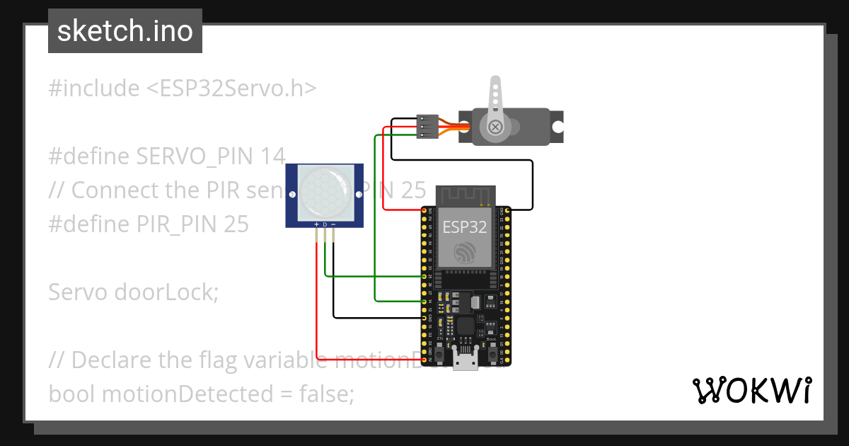 Iot 134 Ta2 Motion Detector Solution Wokwi Esp32 Stm32 Arduino
