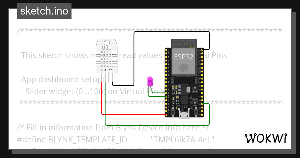 led button - Wokwi ESP32, STM32, Arduino Simulator