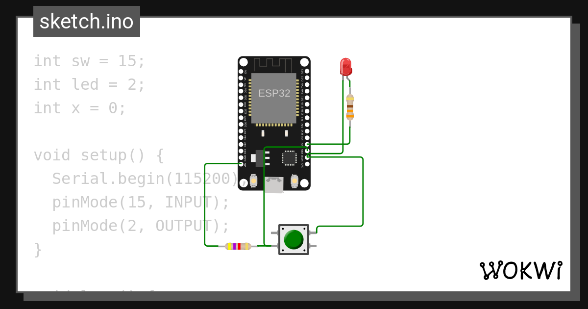 กดติดกดดับ Wokwi Esp32 Stm32 Arduino Simulator 5301
