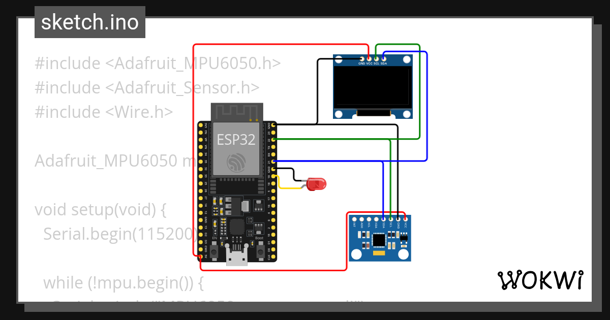 MPU 6050 6-Axis Accel & Gyro Sample by Izal - Wokwi ESP32, STM32 ... MPU 6050 6-Axis Accel & Gyro Sample by Izal - Wokwi ESP32, STM32 ...