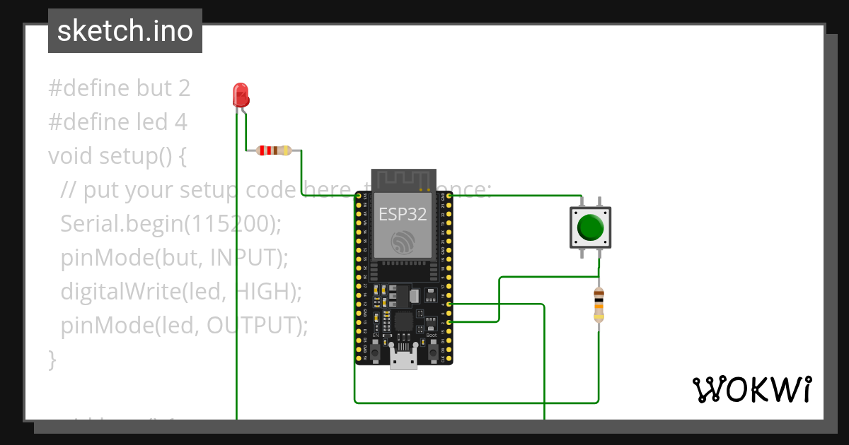 ActiveLow - Wokwi ESP32, STM32, Arduino Simulator