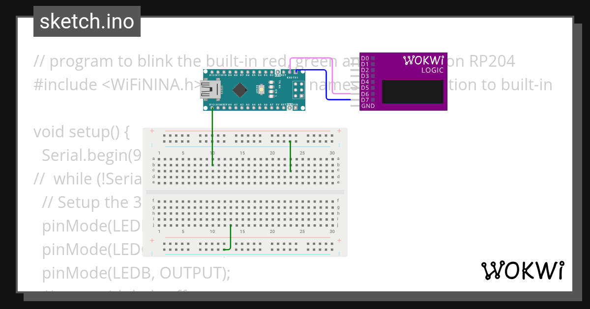 example - Wokwi ESP32, STM32, Arduino Simulator