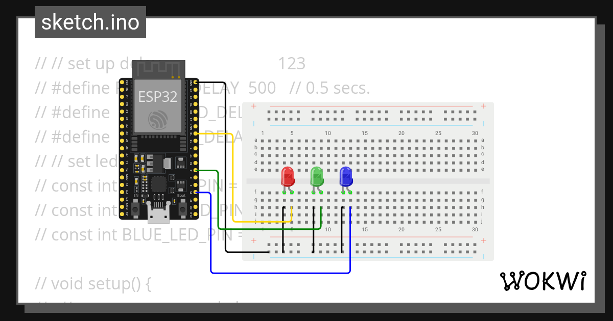 EX 06 ทดสอบDelay Copy - Wokwi ESP32, STM32, Arduino Simulator