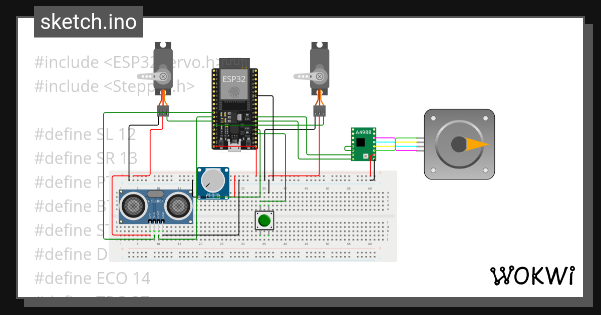 MOTOR - Wokwi ESP32, STM32, Arduino Simulator