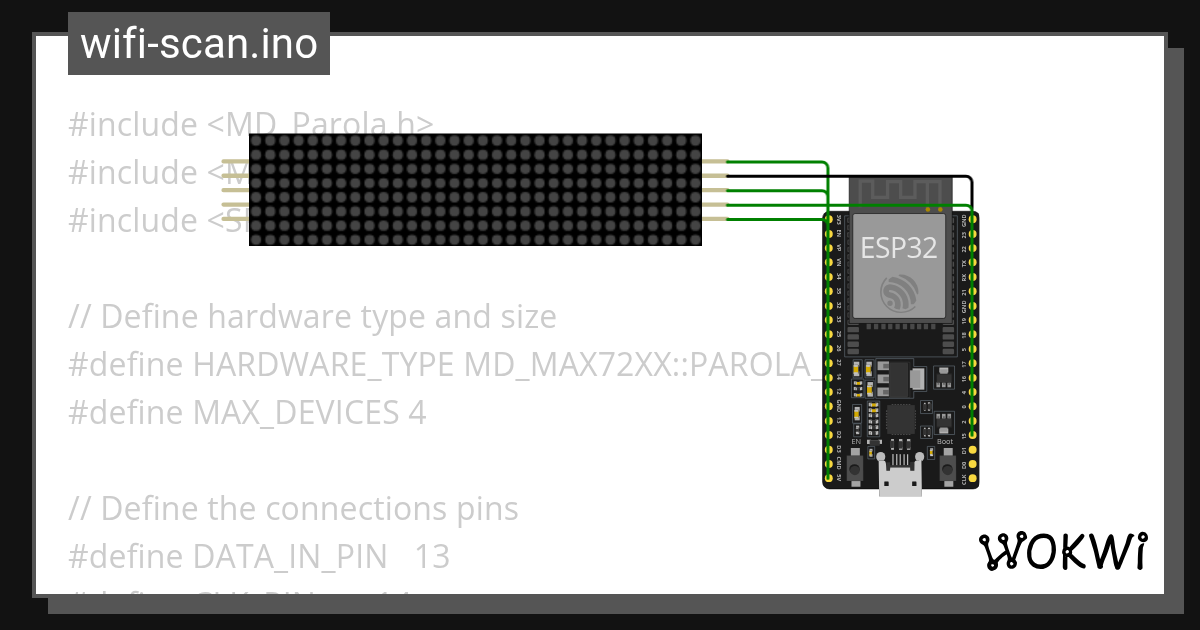 Matrix - Wokwi ESP32, STM32, Arduino Simulator