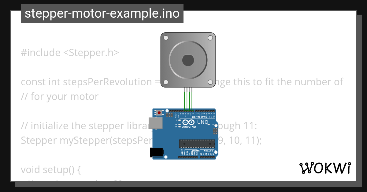 stepper-motor - Wokwi ESP32, STM32, Arduino Simulator