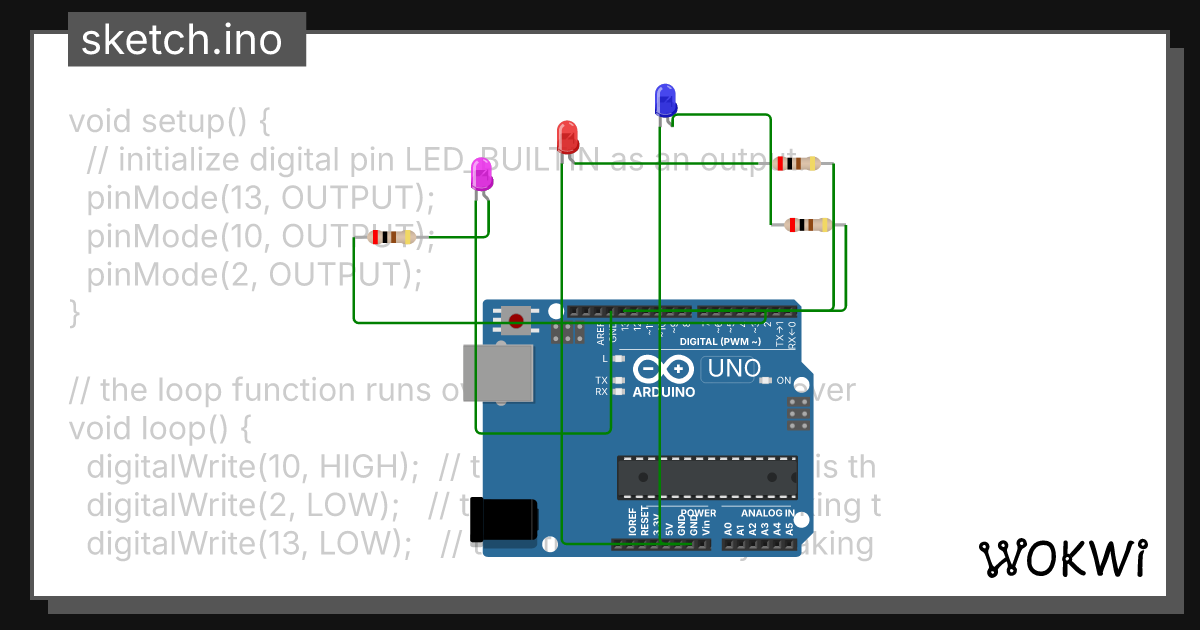wokwi LED - Wokwi ESP32, STM32, Arduino Simulator