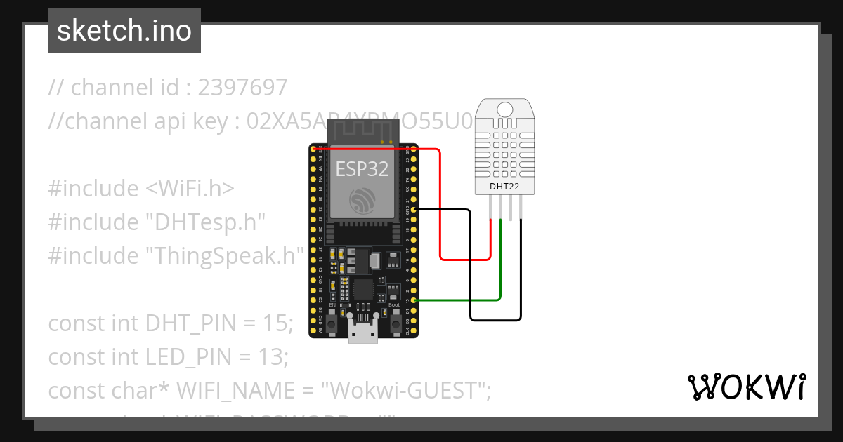 Weather IoT - Wokwi ESP32, STM32, Arduino Simulator