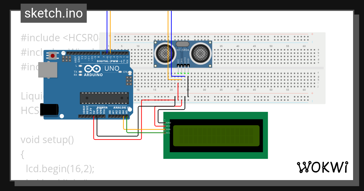 Penggaris Digital Wokwi Esp32 Stm32 Arduino Simulator 4271