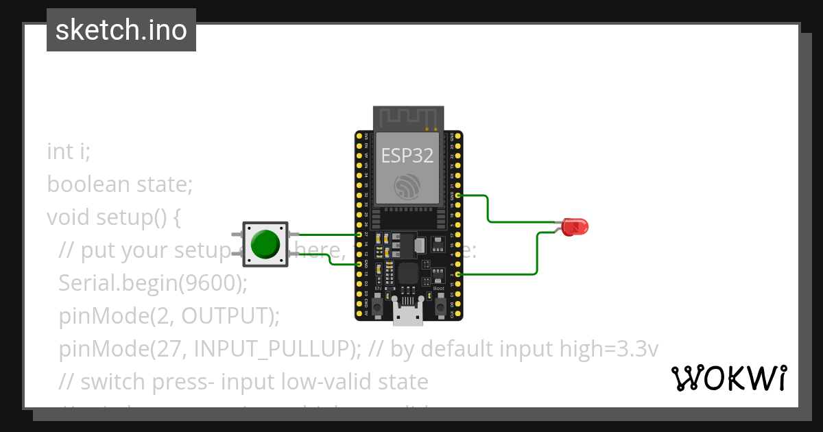Switch Button Led Toggle Wokwi Esp32 Stm32 Arduino Simulator 3934