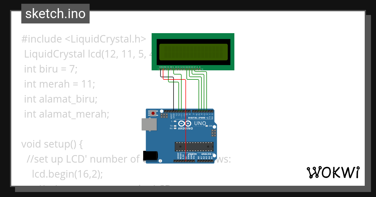 Lcd 16×2 By Fauzi Wokwi Esp32 Stm32 Arduino Simulator 4963