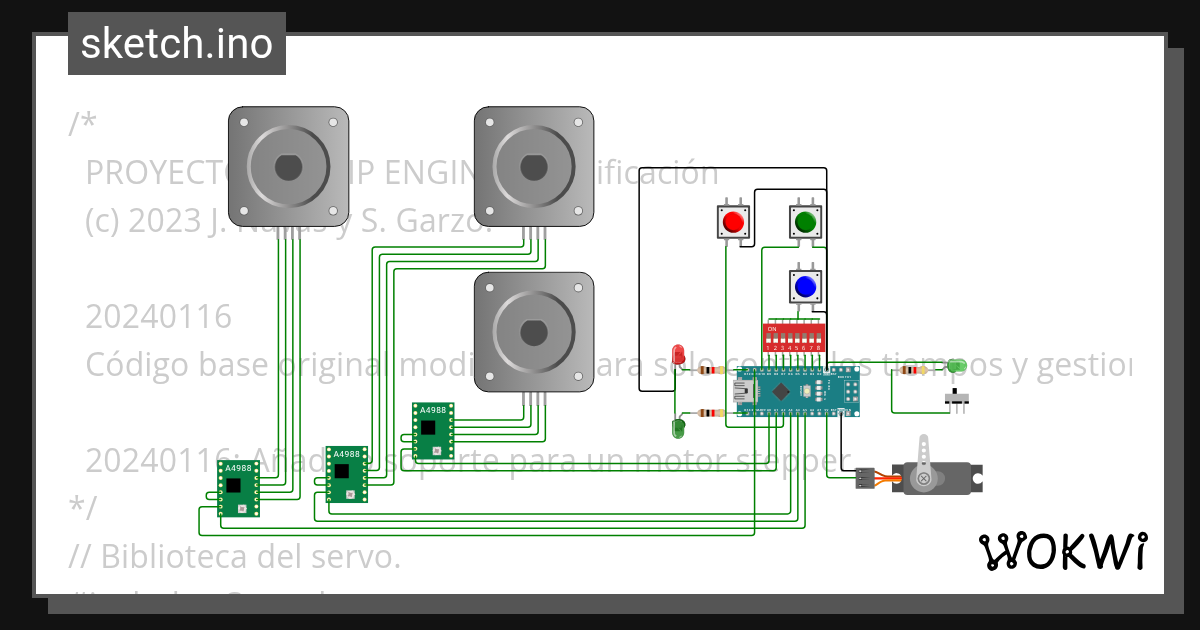 BLANCO LASER CON SERVO Y STEPPER 18ENE24 Copy - Wokwi ESP32, STM32, Arduino Simulator