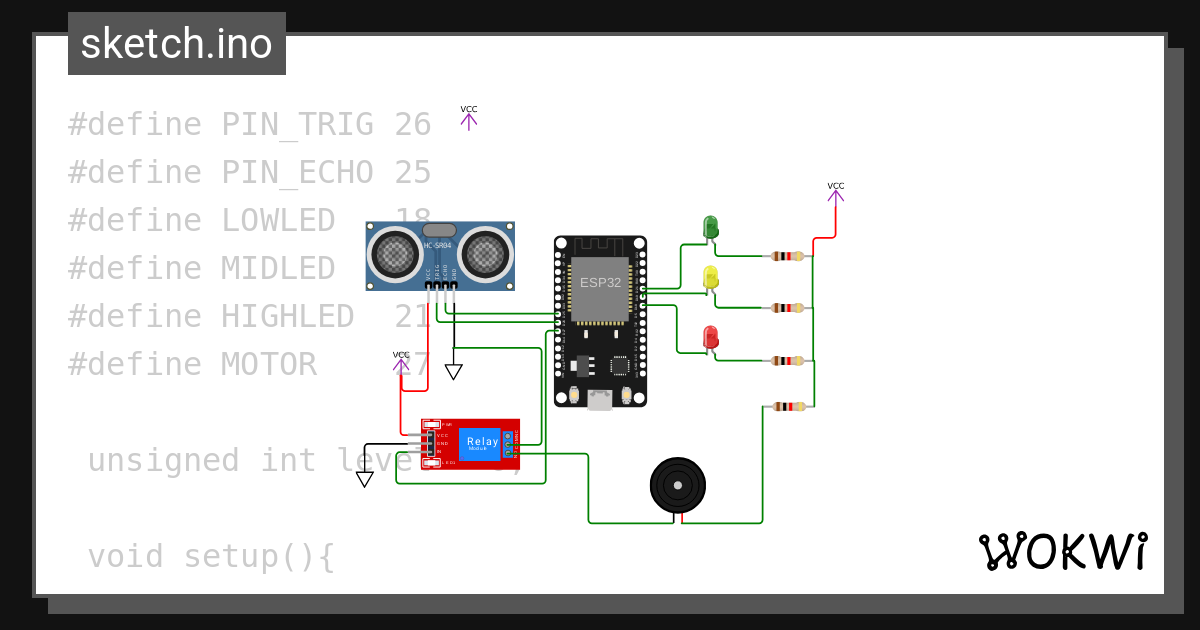 Water Level Control Uas Wokwi Esp32 Stm32 Arduino Simulator 4432