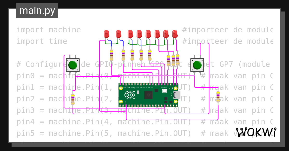 Looplicht Thijs En Iljo Wokwi Esp32 Stm32 Arduino Simulator 3142