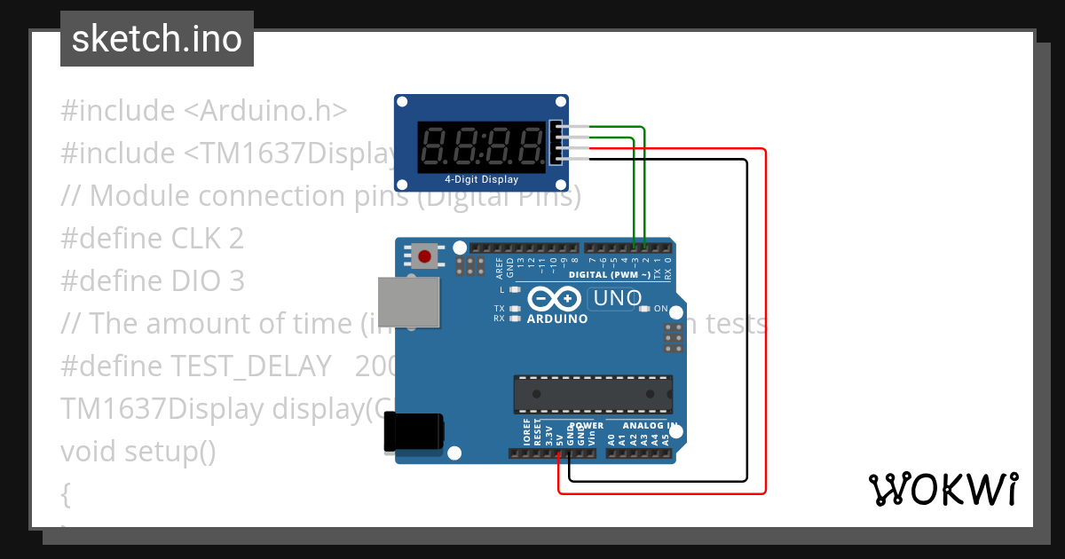 Day 4.1 (Day 16: A fancy new display) - Wokwi ESP32, STM32, Arduino Simulator