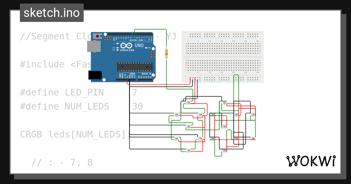 Segment Clock Minuki Godigama Copy Wokwi Esp32 Stm32 Arduino Simulator