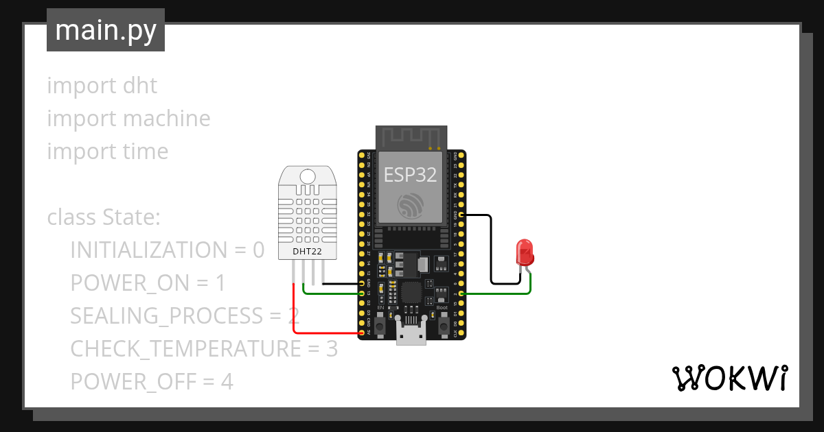 Maquina sellado de bolsas - Wokwi ESP32, STM32, Arduino Simulator