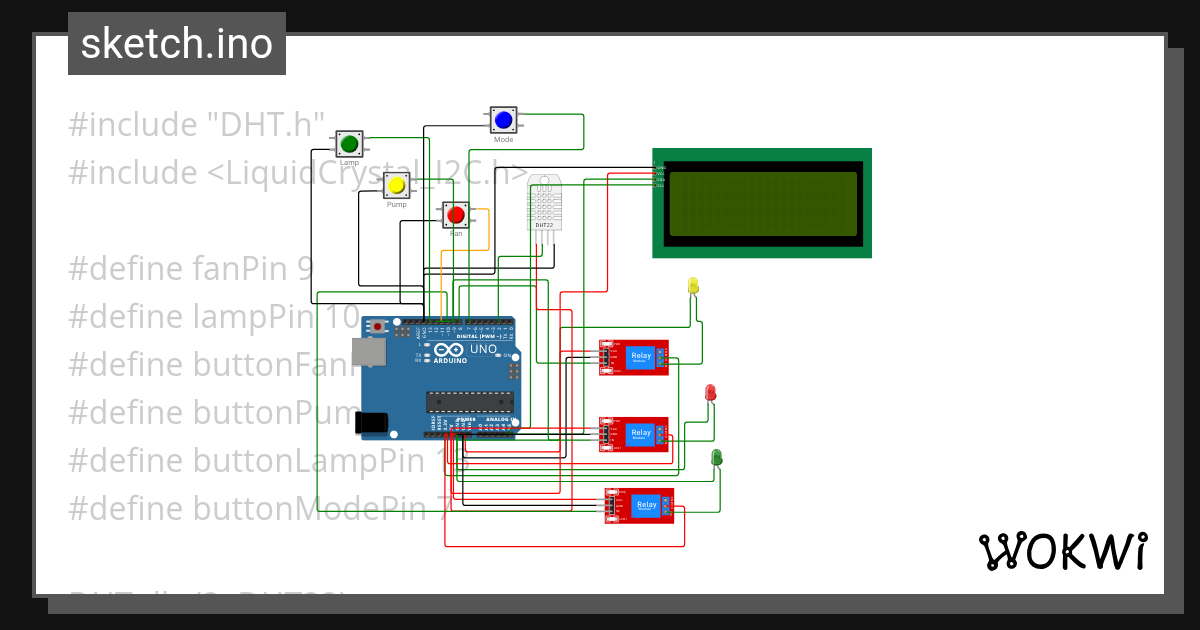 prj32 smart farm - Wokwi ESP32, STM32, Arduino Simulator