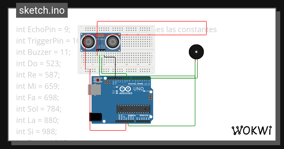 theremin - Wokwi ESP32, STM32, Arduino Simulator
