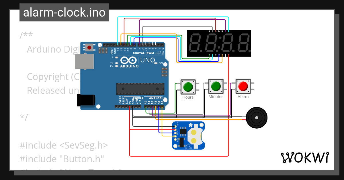 alarm-clock.ino Copy - Wokwi ESP32, STM32, Arduino Simulator