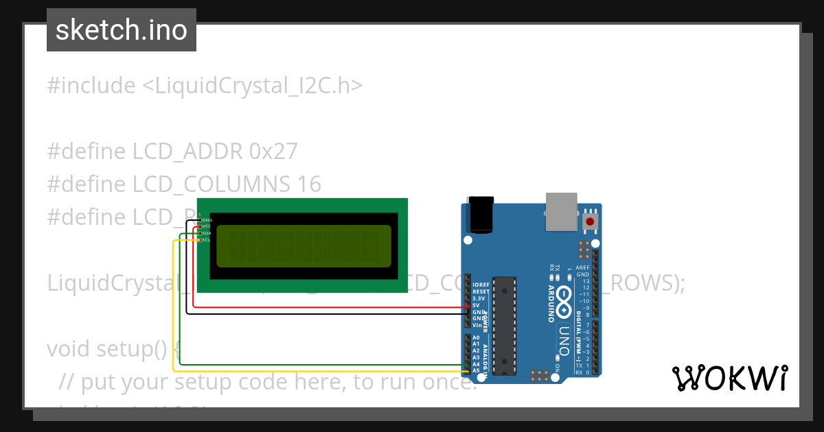 01_2024 Demo LCD - Wokwi ESP32, STM32, Arduino Simulator
