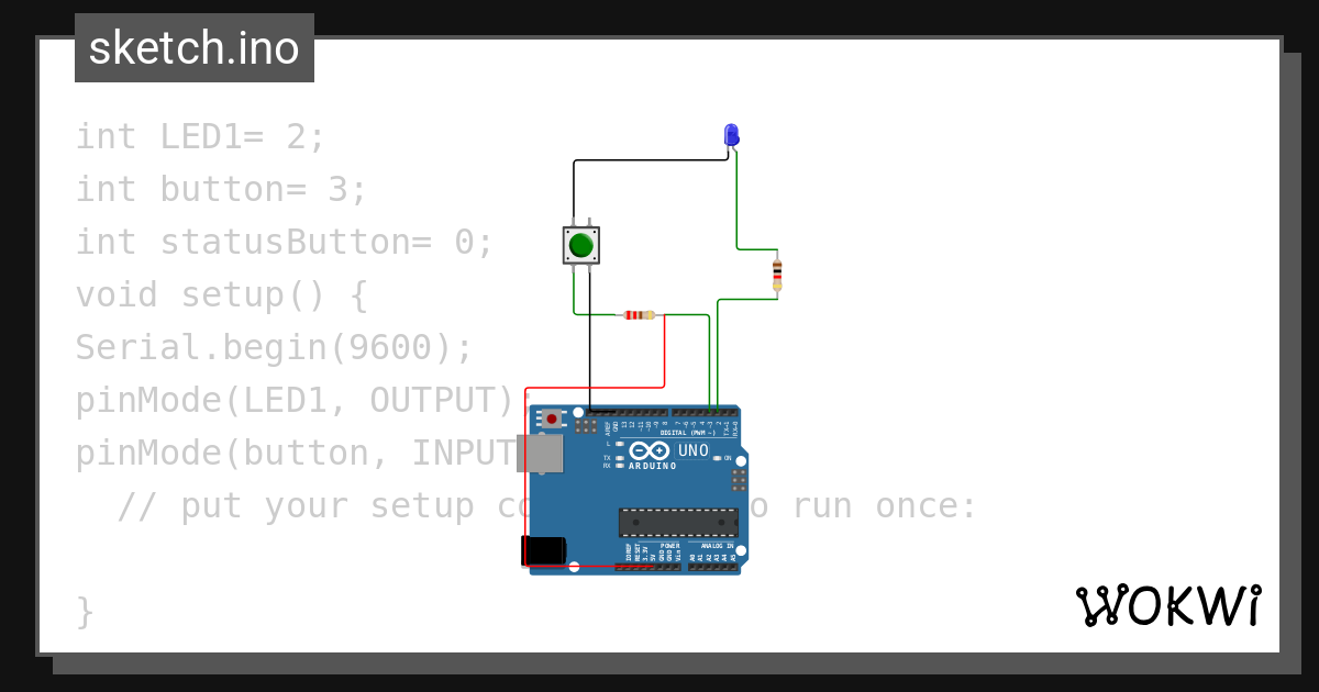 Button1 Wokwi Esp32 Stm32 Arduino Simulator 