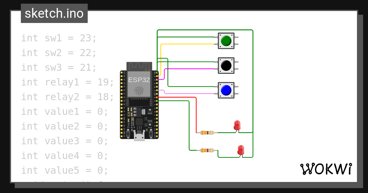 Self Holding Dc Wokwi Esp32 Stm32 Arduino Simulator