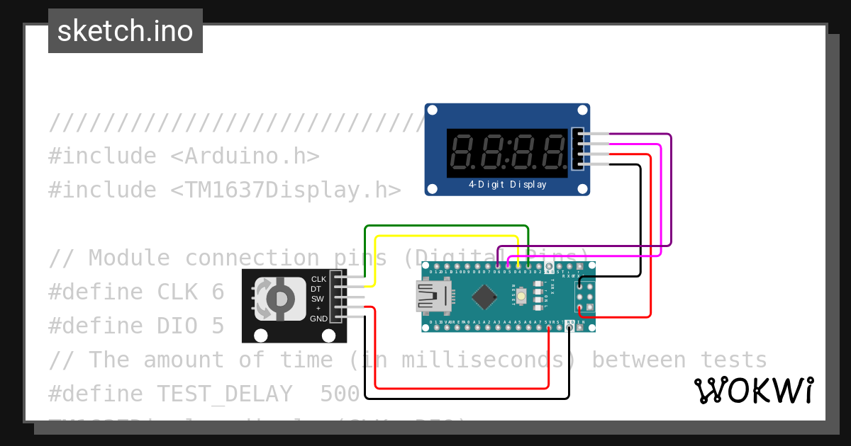 Rotary Sensor Wokwi Esp32 Stm32 Arduino Simulator 8340