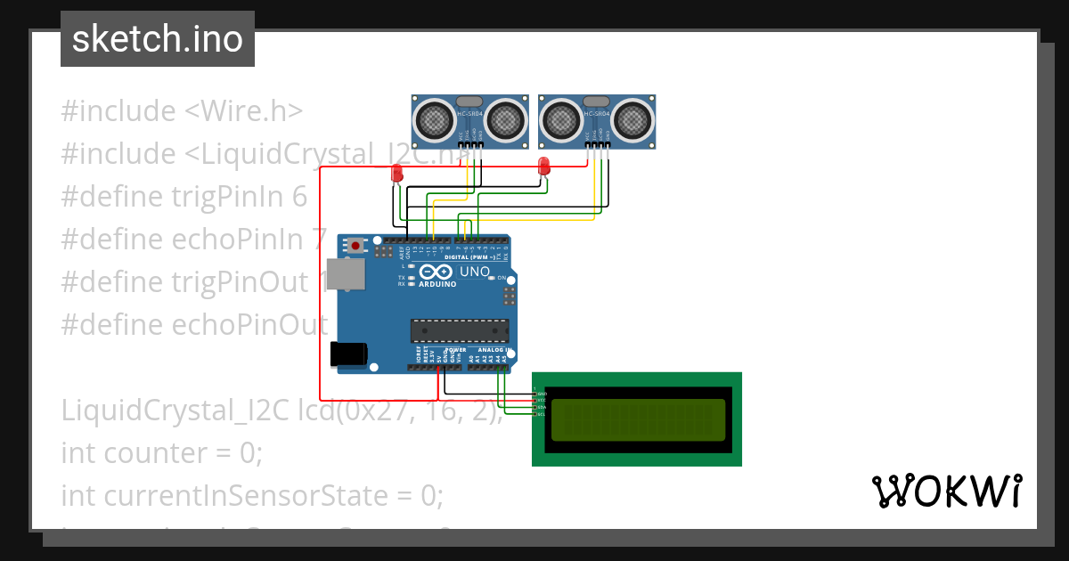 ultrasonic_gate_one_gate - Wokwi ESP32, STM32, Arduino Simulator