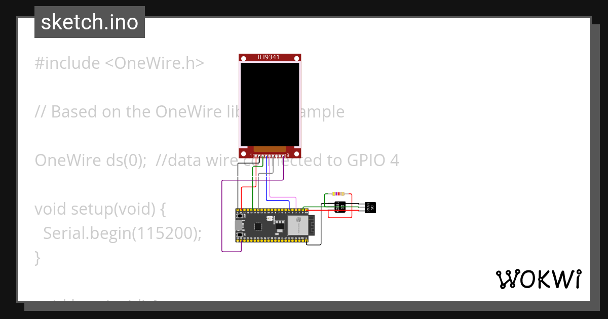 Esp32 S2 Devkitm 12 Ds18b20ili9341 Wokwi Esp32 Stm32 Arduino 9834