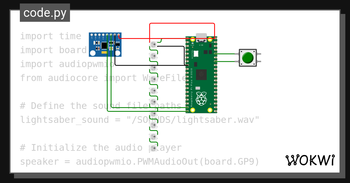 Lightsaber Hum Wokwi Esp32 Stm32 Arduino Simulator