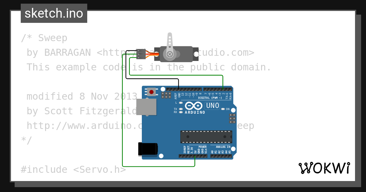Servosteuerung Wokwi Esp32 Stm32 Arduino Simulator