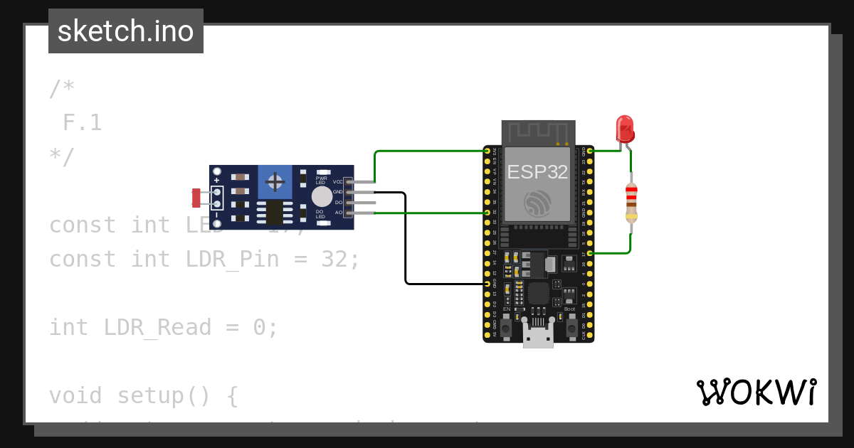 F1ldr Wokwi Esp32 Stm32 Arduino Simulator
