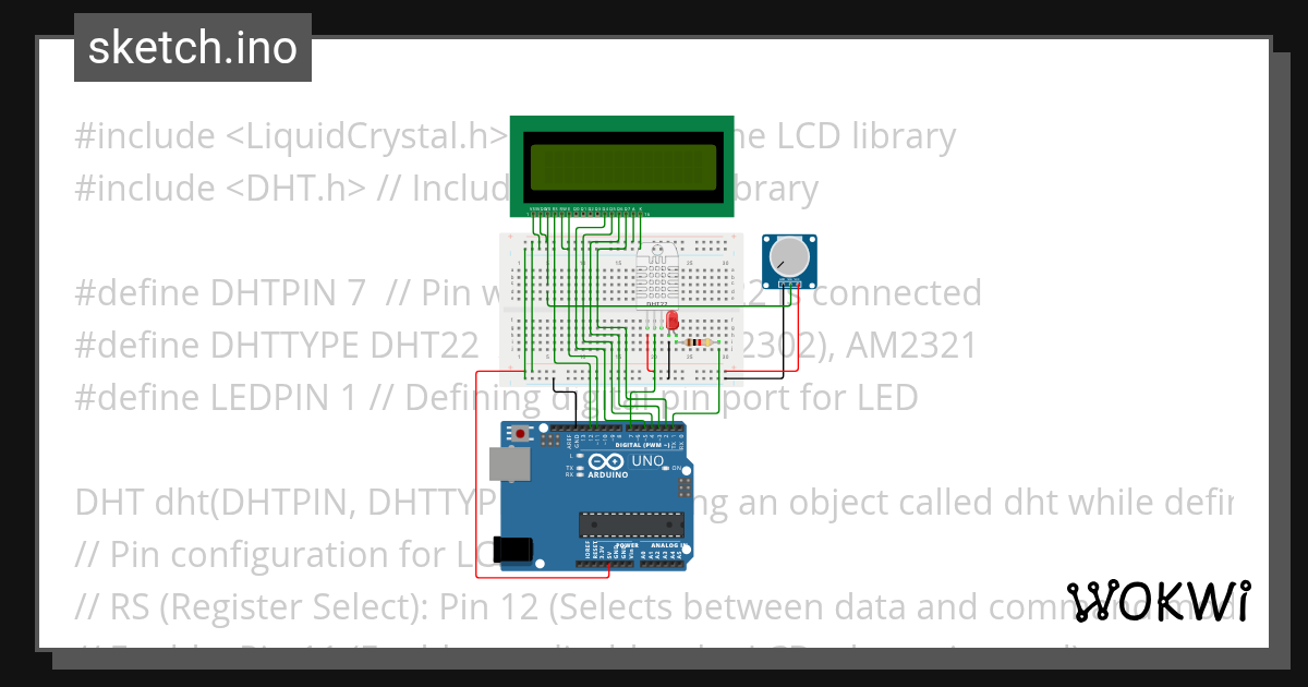 DHT - Wokwi ESP32, STM32, Arduino Simulator