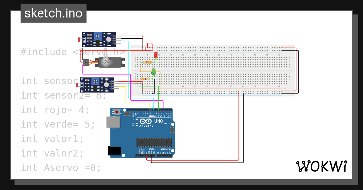 Parqueadero Servo Wokwi Esp32 Stm32 Arduino Simulator