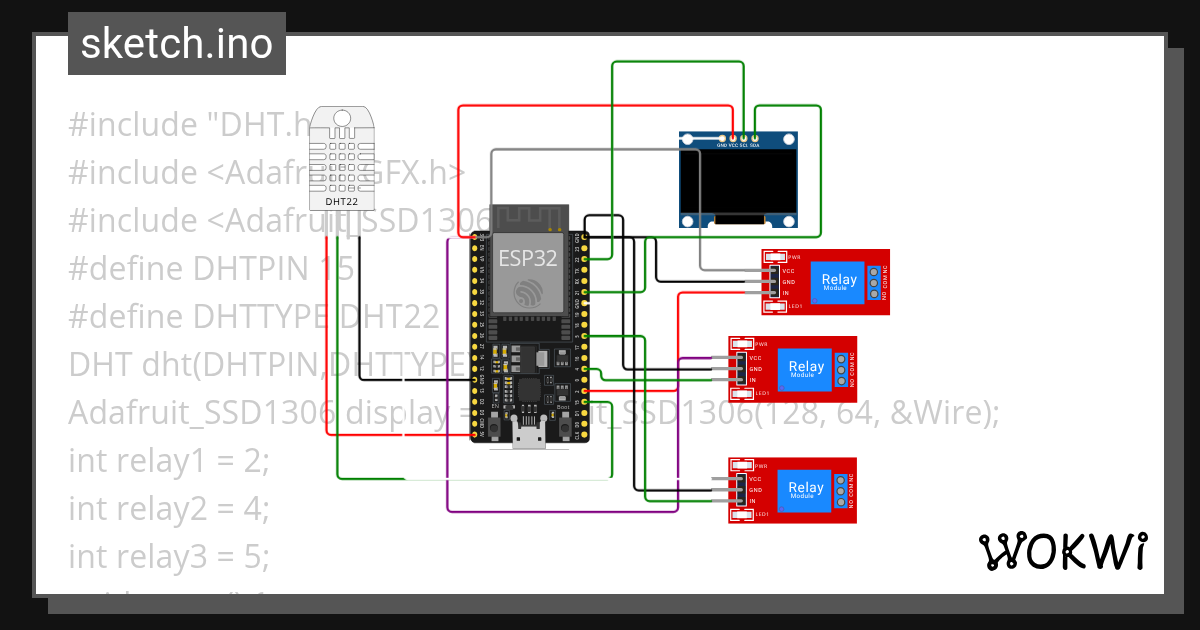 Relay - Wokwi ESP32, STM32, Arduino Simulator