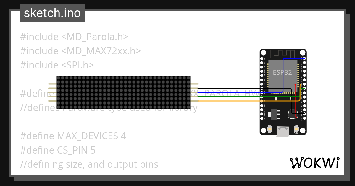 Raraa Max7219 Wokwi Esp32 Stm32 Arduino Simulator 5385