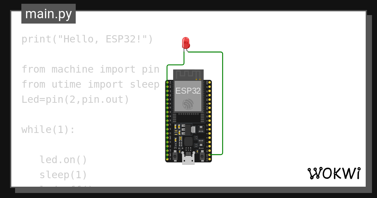 Arduino Py Led Blink Wokwi Esp32 Stm32 Arduino Simulator