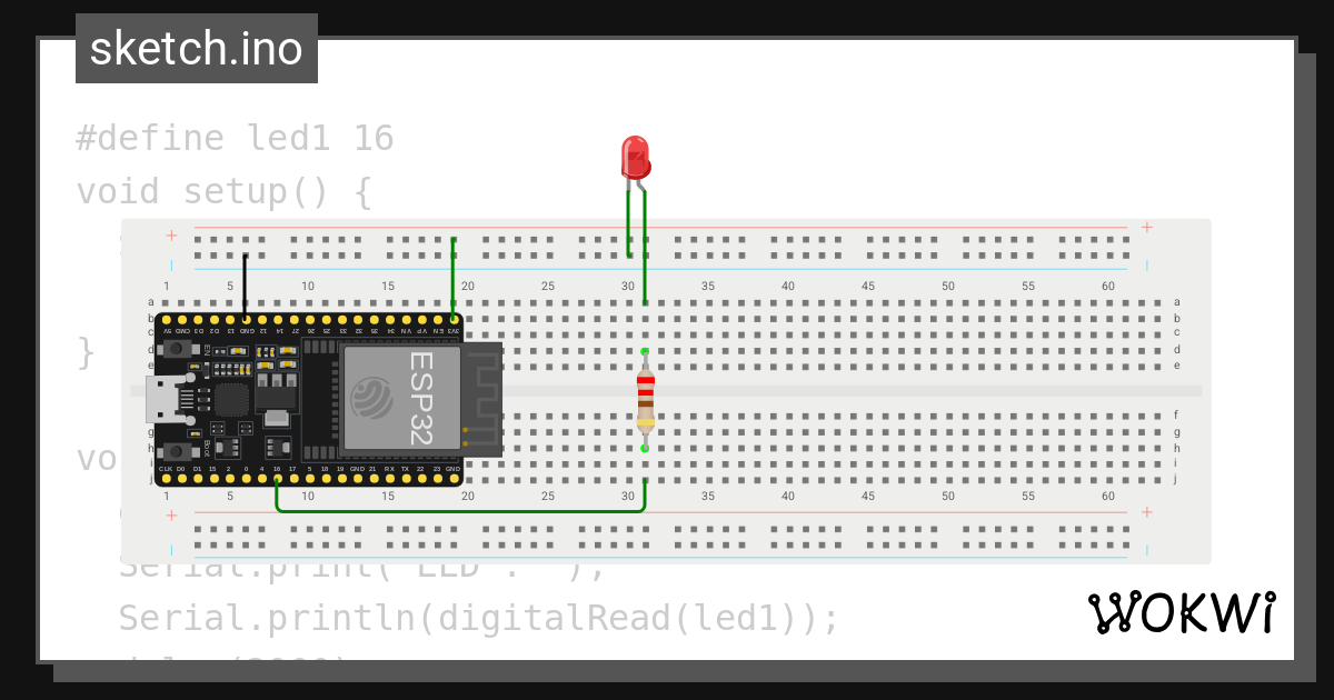Led01 Wokwi Esp32 Stm32 Arduino Simulator
