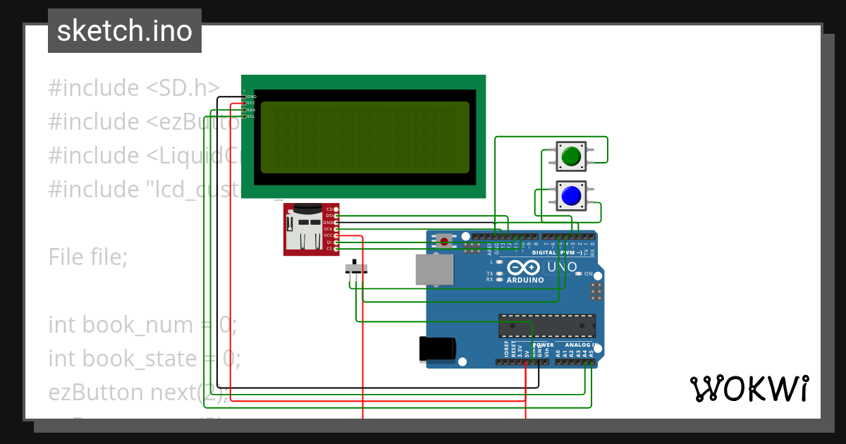 SD CARD - Wokwi ESP32, STM32, Arduino Simulator