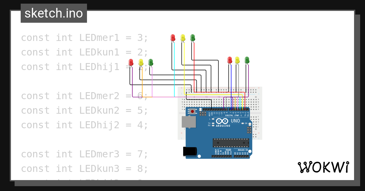 Cabe Trafficlight3way Wokwi Esp32 Stm32 Arduino Simulator