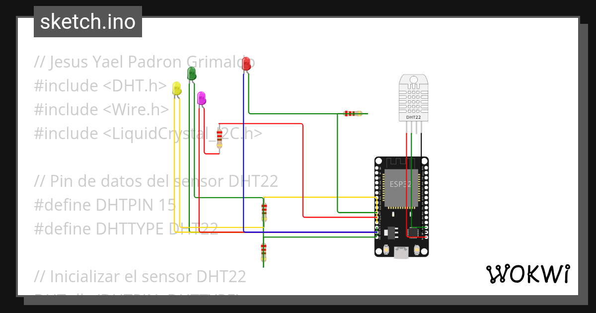 R1 ejercicio 3 - Wokwi ESP32, STM32, Arduino Simulator